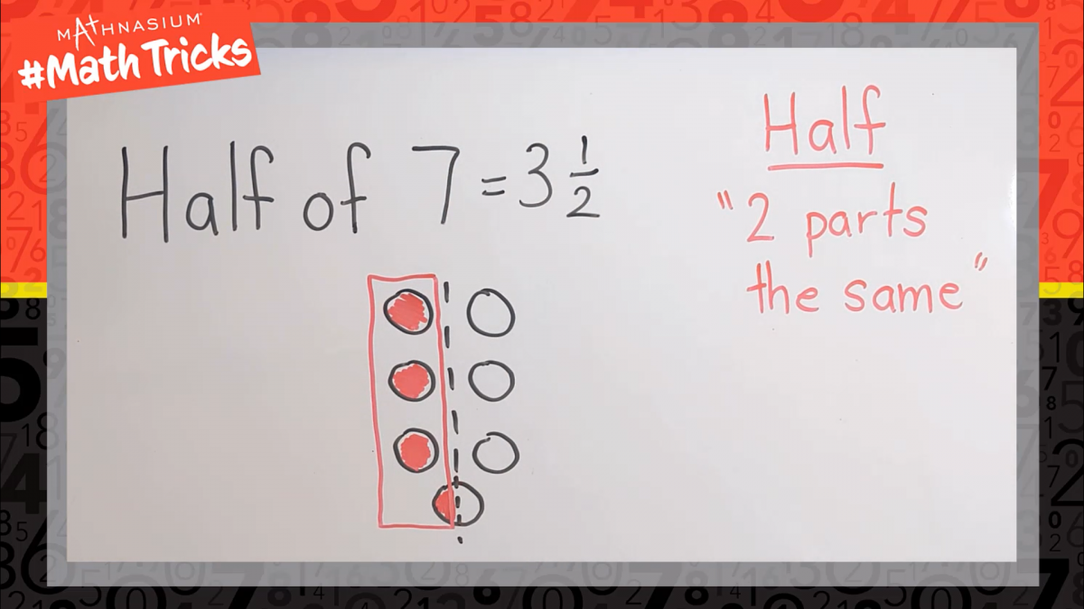 Math Tricks for Half of Odd Numbers using Mental Math