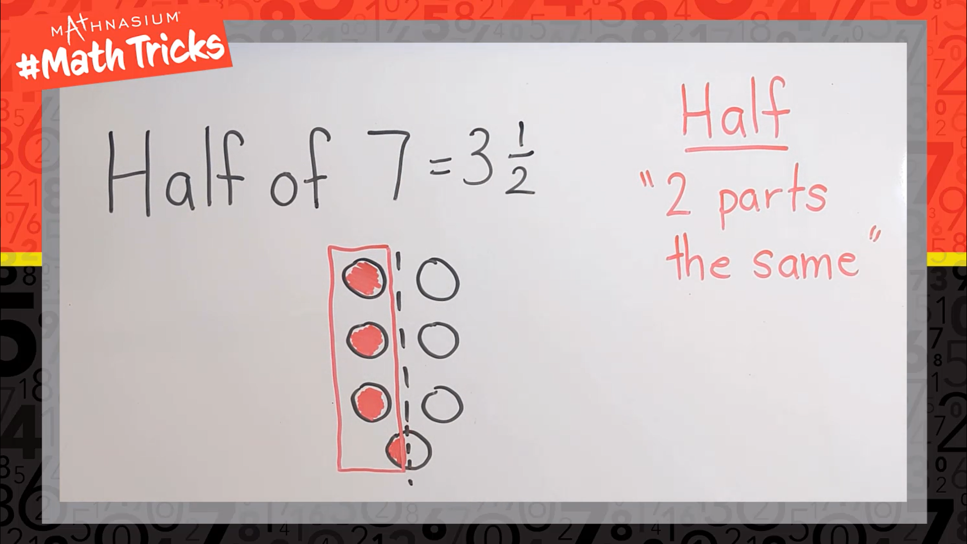 Mathnasium MathTricks Half Of Odd Numbers